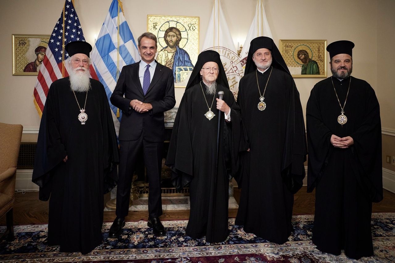 Νέα Υόρκη. Ο Κυριάκος Μητσοτάκης συναντήθηκε με τον Οικουμενικό ...