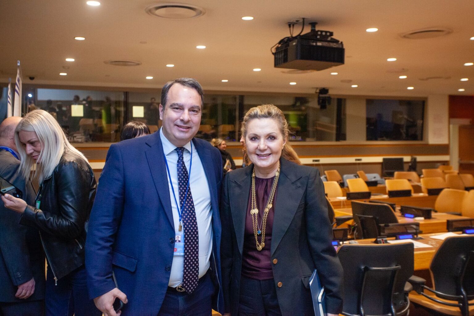 Μανχάτταν. Έδρα του ΟΗΕ. Εκδήλωση για την παγκόσμια ημέρα ελληνικής ...